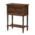 Convenience Concepts Kendra 3 Drawer Hallway Storage Table with Shelves ...