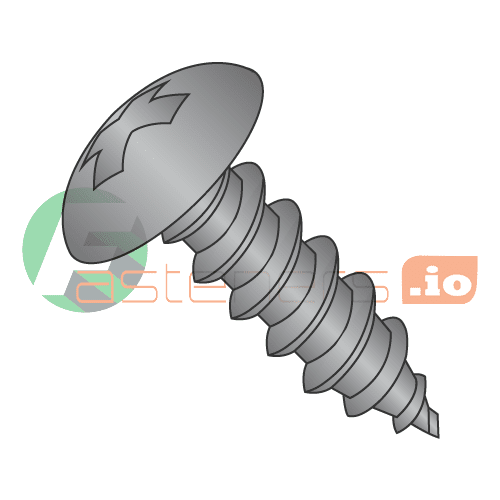 #10 x 3/4" Type A Self-Tapping Screws / Phillips / Truss Head / Steel ...