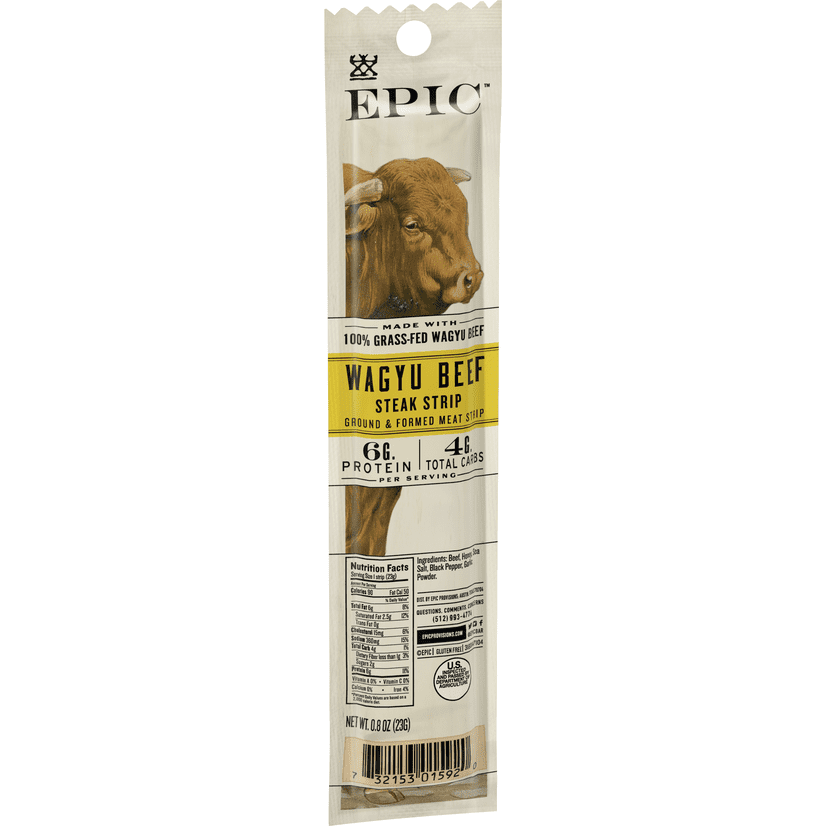 EPIC Wagyu Beef Steak Strip, Grass-Fed, 0.8oz - Walmart.com