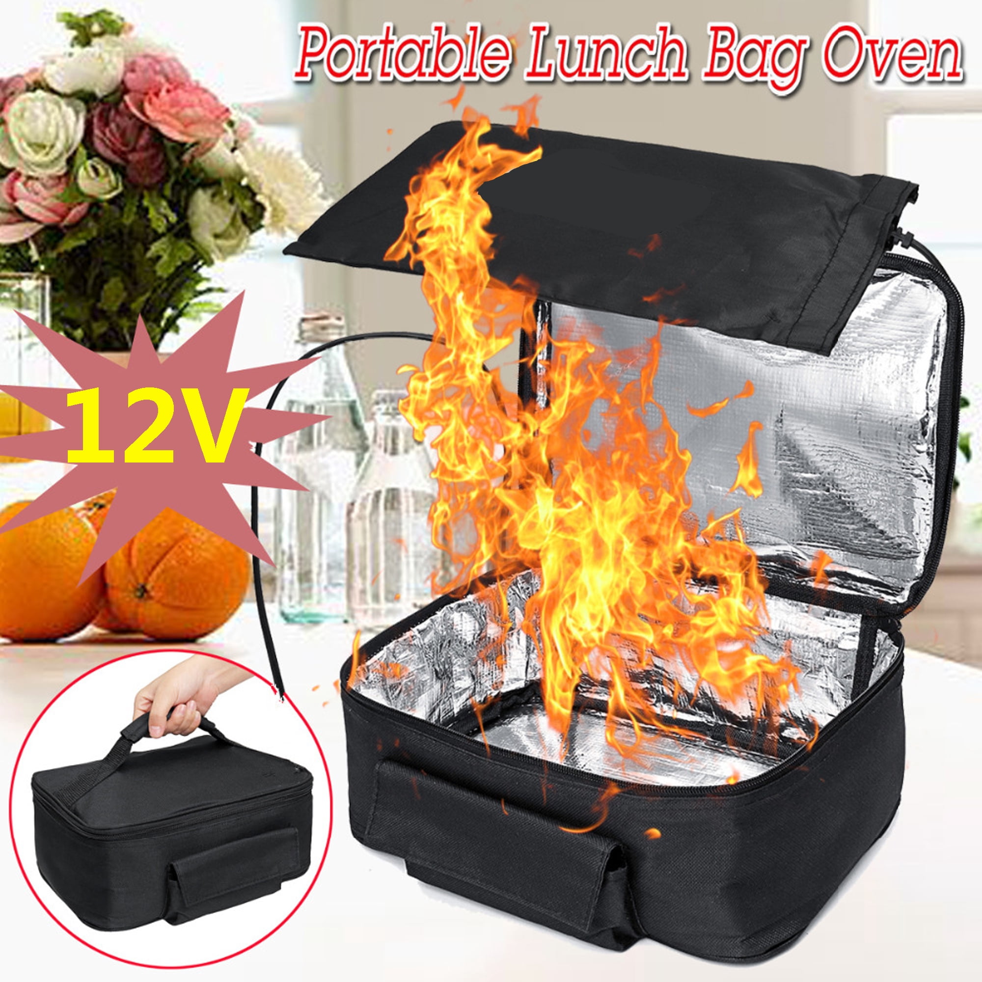 KingShop 12V Portable Oven Electric Food Container Warmer Mini Heating ...