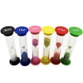 Dserhfy 6 Pcs Sand Timer Colorful Hourglass Sandglass Sand Clock Timers ...