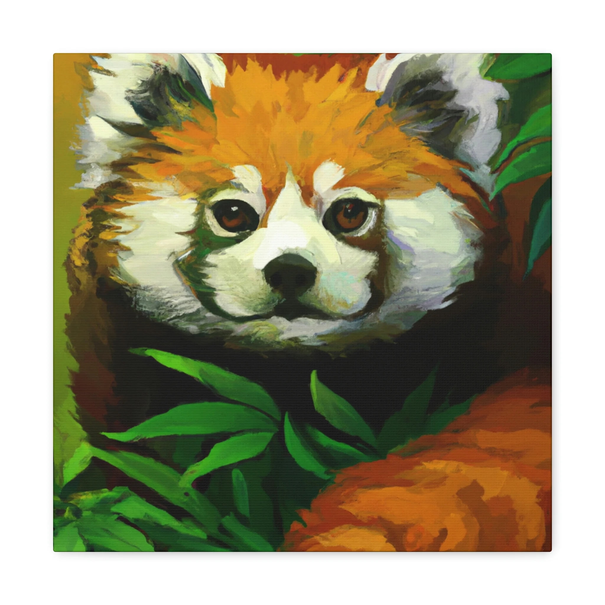 Red Panda in Art Deco - Canvas - Walmart.com