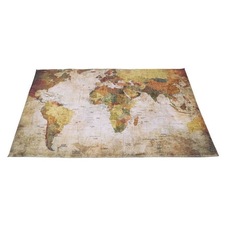 World Map Rug, For Home Living Room World Map Mat, For Dining Room ...
