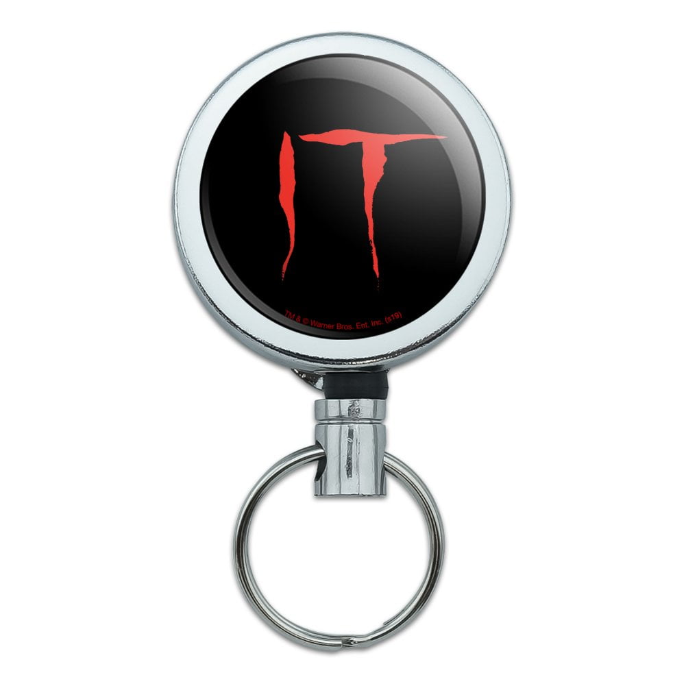 IT Movie Logo Heavy Duty Metal Retractable Reel ID Badge Key Card Tag ...