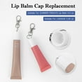 Lip Balm Keychain Caps Portable Designs Easy Attachment to Keys Women ...
