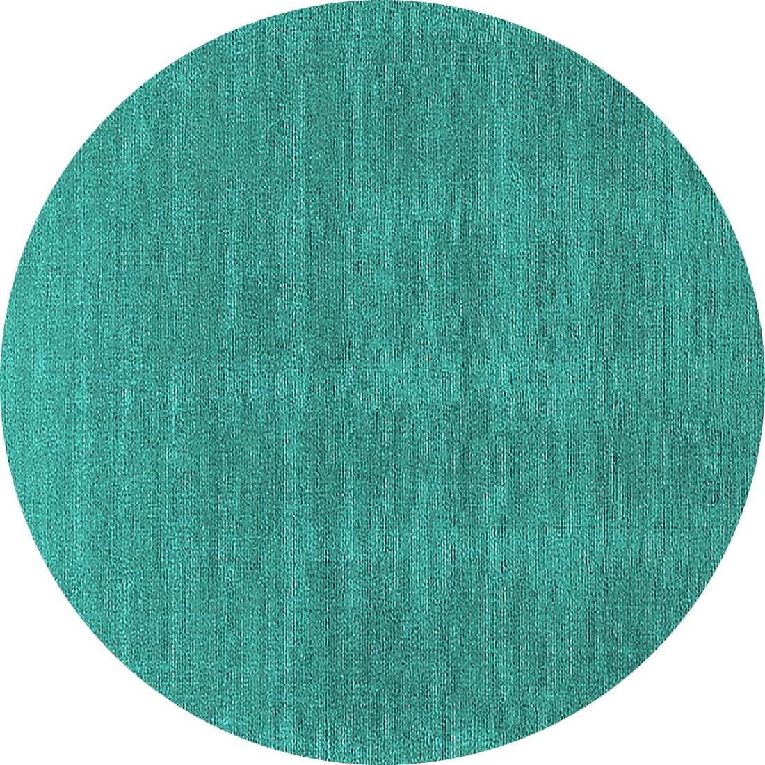 Ahgly Company Machine Washable Indoor Round Solid Turquoise Blue Modern ...