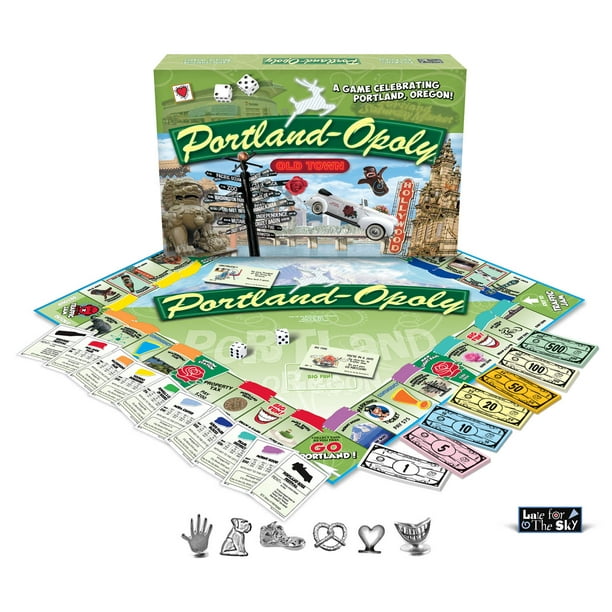 Portland Opoly Board Game, by Late for the Sky - Walmart.com