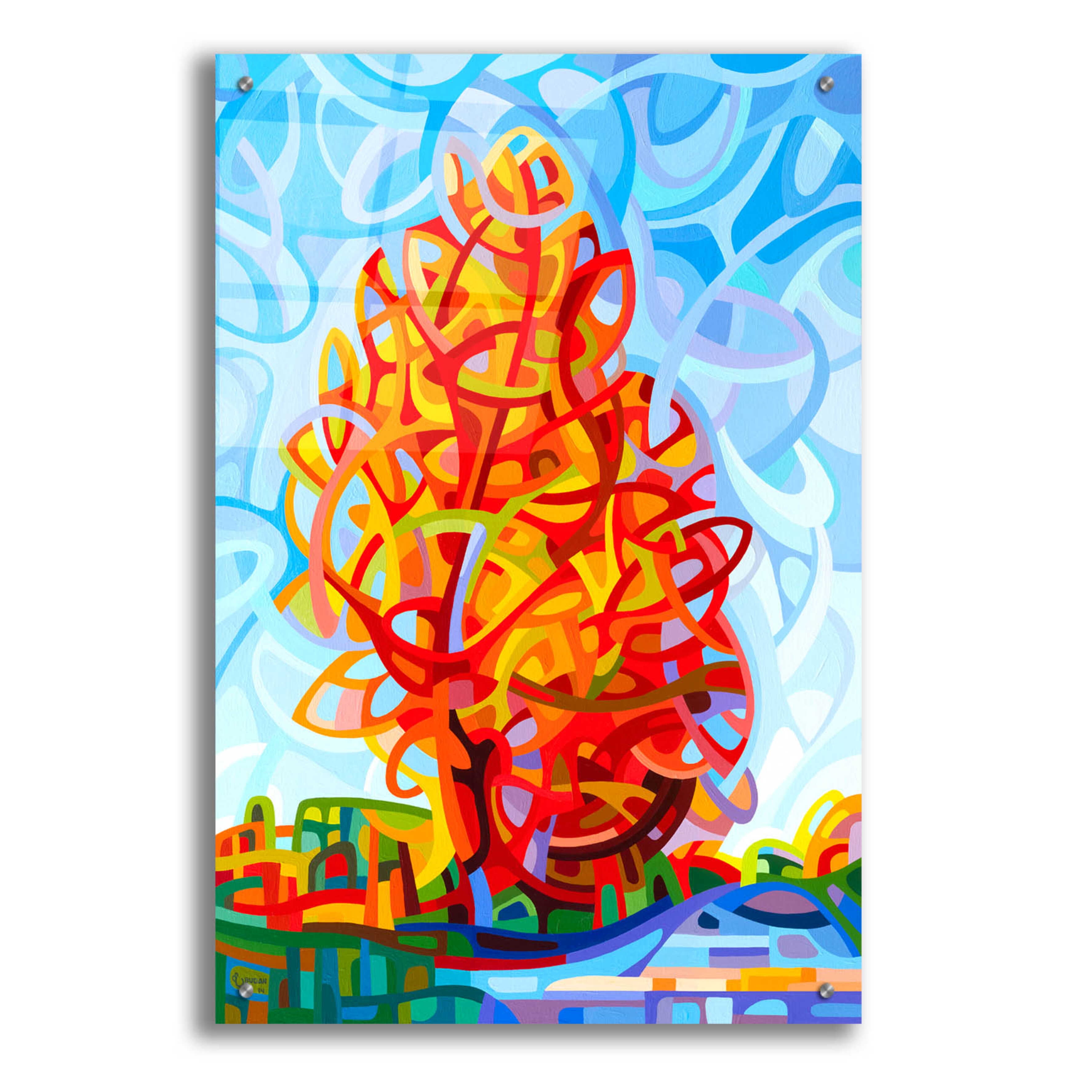 Epic Art 'The Jester' by Mandy Budan, Acrylic Glass Wall Art, 24"x36 ...