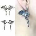 ANXPTIME Personalized Dragon Ear Studs with Removable Designs for ...