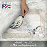 CounterArt "Tide Pool Shells" 4 Pack Reversible Flexible Plastic ...