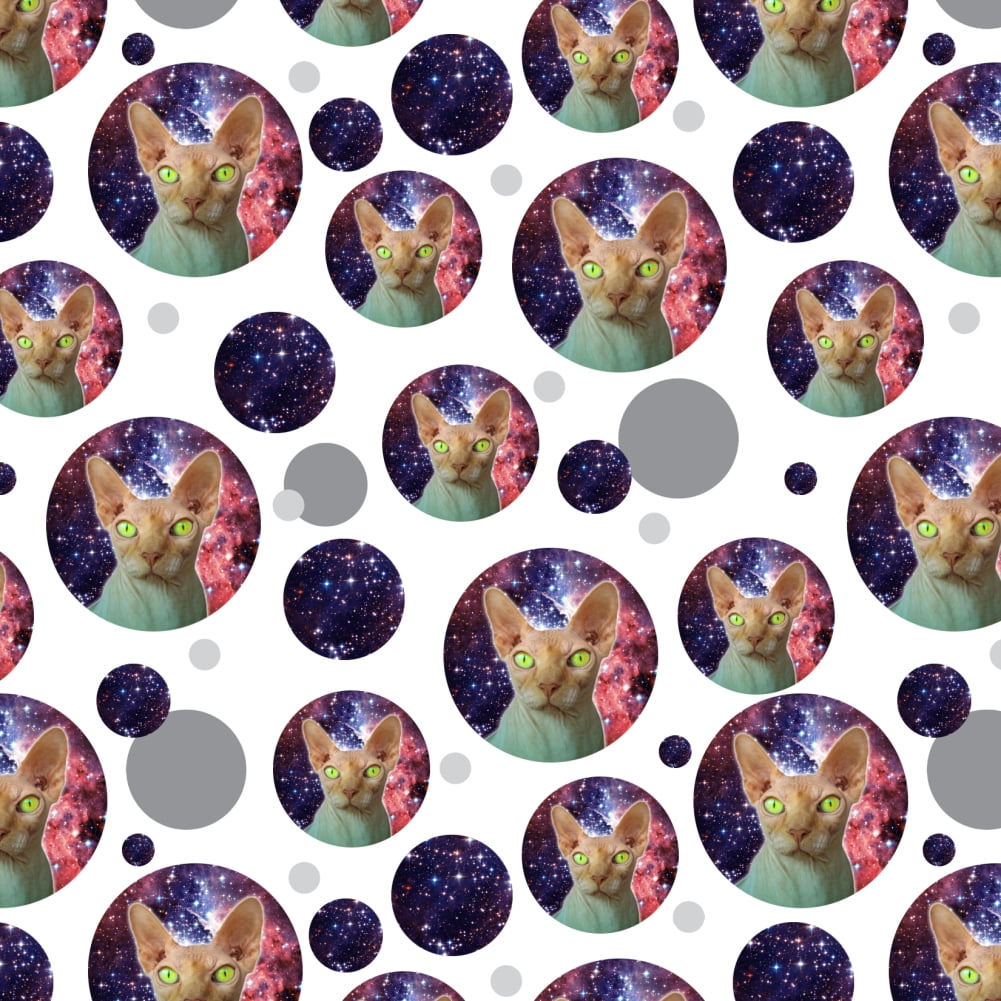 Sphynx Space Cat Premium Gift Wrap Wrapping Paper Roll - Walmart.com