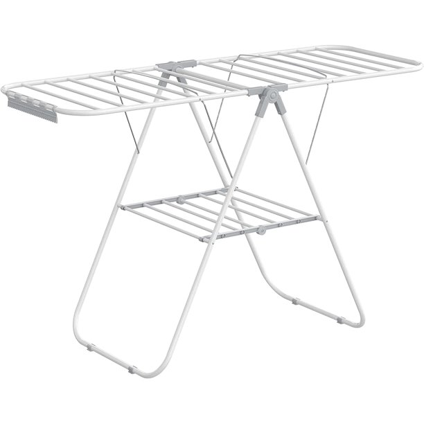 Clothes Drying Rack, Laundry Rack, Free-Standing Indoor Airer, White ...