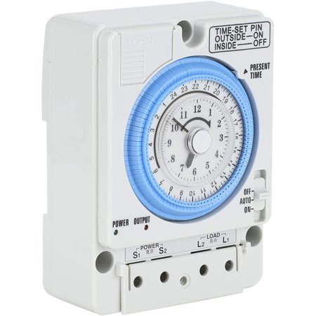 AC100-240V 2W Mechanical Timing Switch,24H Timer Switch Electrical ...