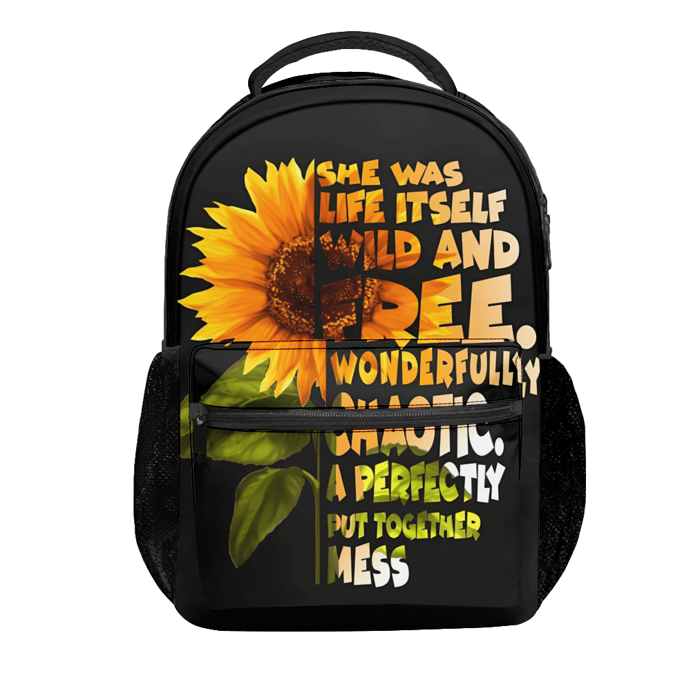 Sunflowers School Backpacks For Girls And Boys Students Bookbag Sunflowers School Backpacks For Girls And Boys Students Bookbag