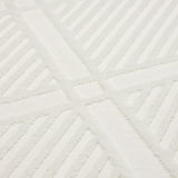 Luxe Weavers Cream 8x10 Geometric Diamond Shaped Rug for Living Rooms ...