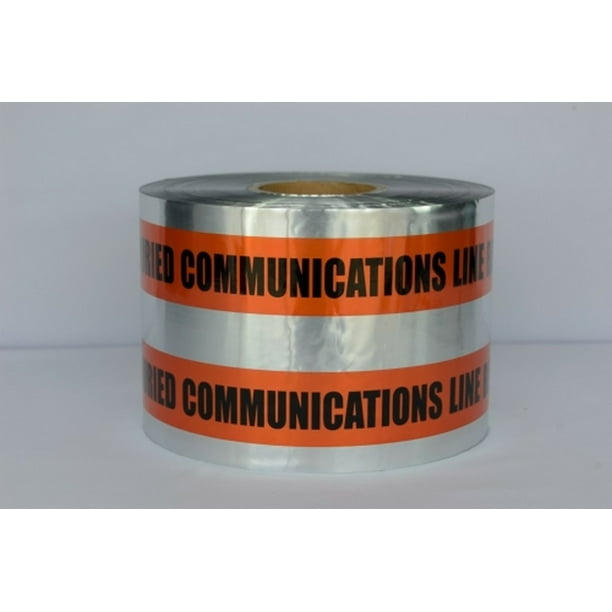 Detectable Underground Tape - Caution Buried Communication Line Below ...