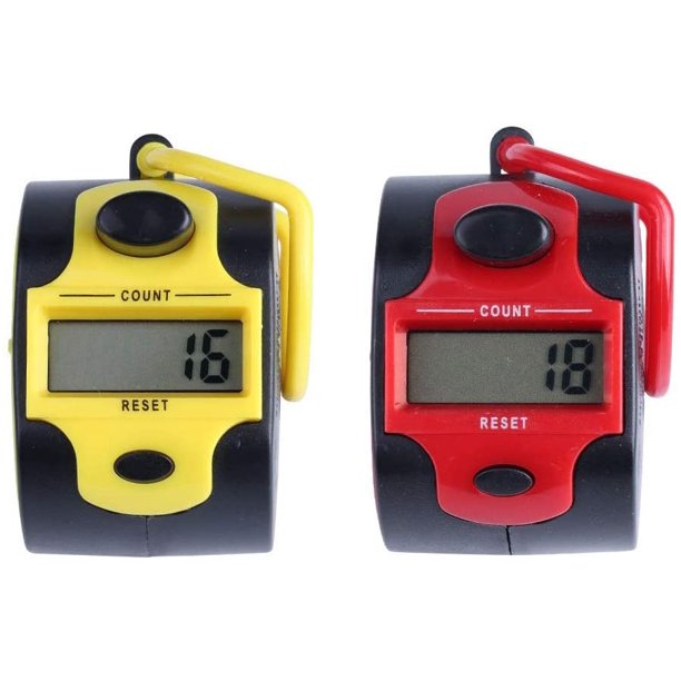 Electronic Counters (2 Sets), Manual Digital Counter with Finger Ring ...
