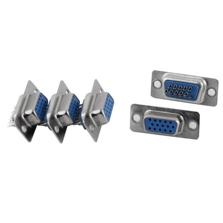 Replacement Solder VGA DB15HD 15 Pin Female D-Sub Connector Adapter ...