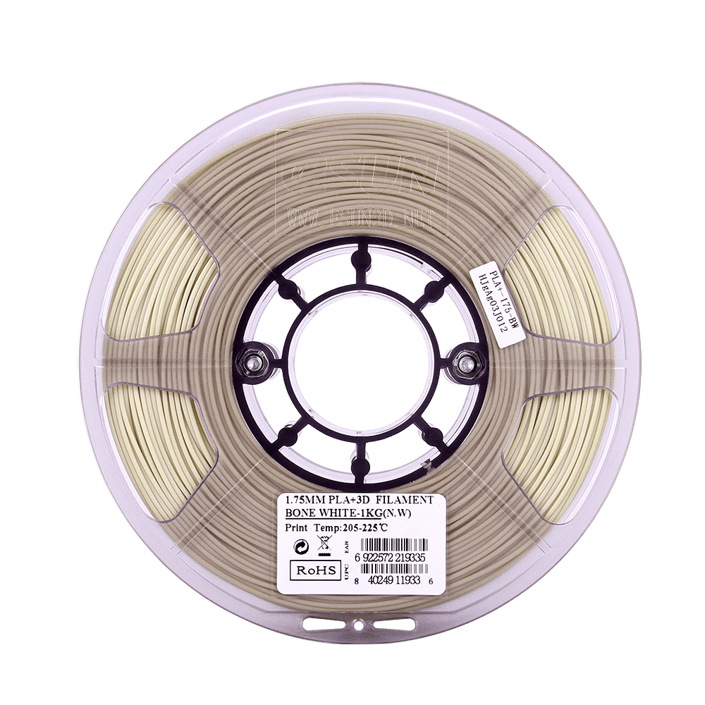 eSUN 1.75mm Bone White PLA PRO (PLA+) 3D Printer Filament 1KG Spool (2 ...
