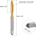 YANTONG 6pcs 1/4-20 UNC B2 Spiral Point Thread Tap, Screw Tap Threading ...