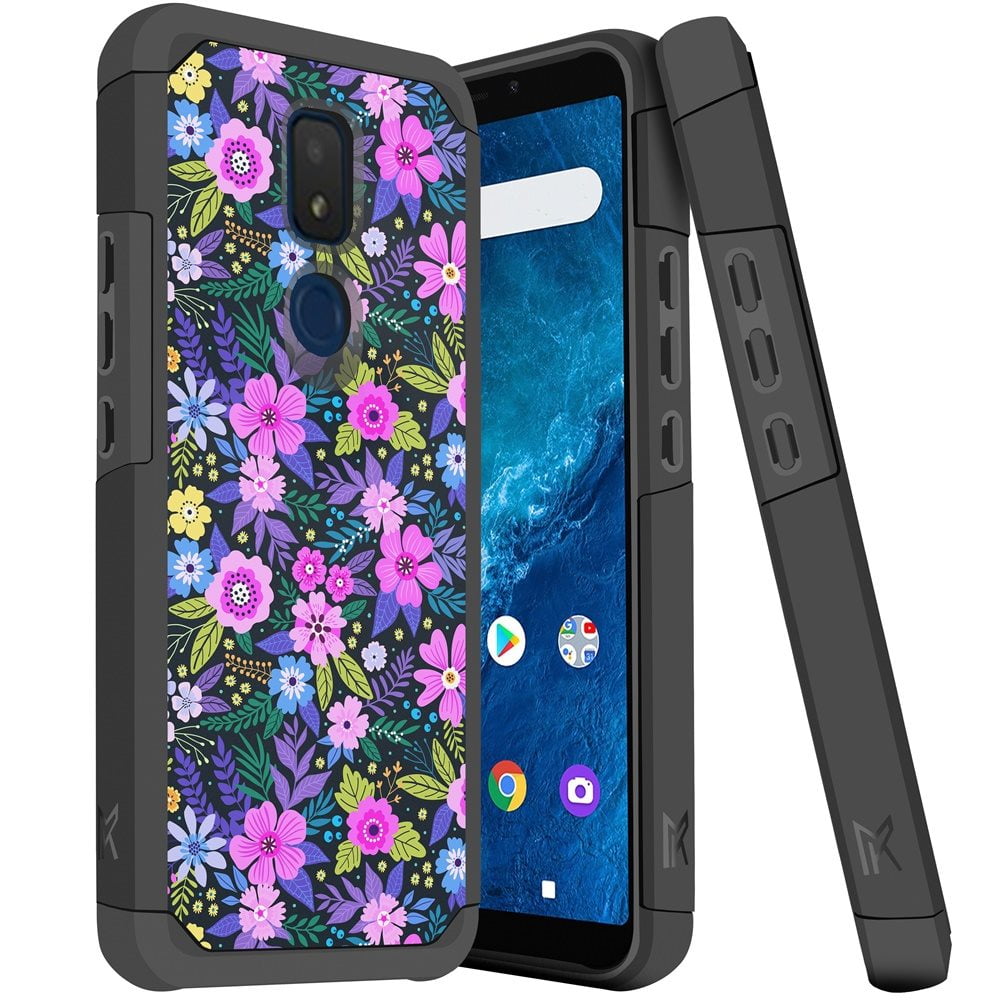 For Cricket Splendor 2021 Shockproof Cover Phone Case + Tempered Glass ...
