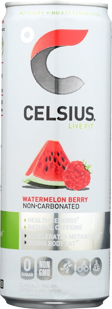 Celsius - Fitness Drink - Watermelon Berry - 24 Pack, 12 fl oz ...