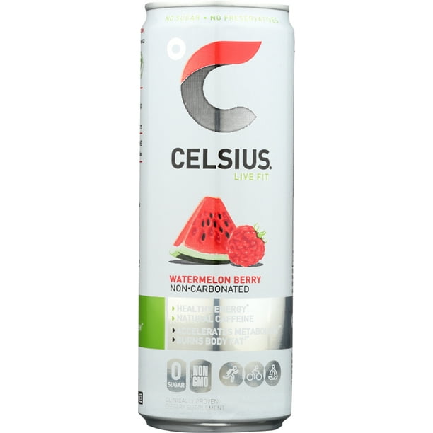 Celsius - Fitness Drink - Watermelon Berry - 24 Pack, 12 fl oz ...