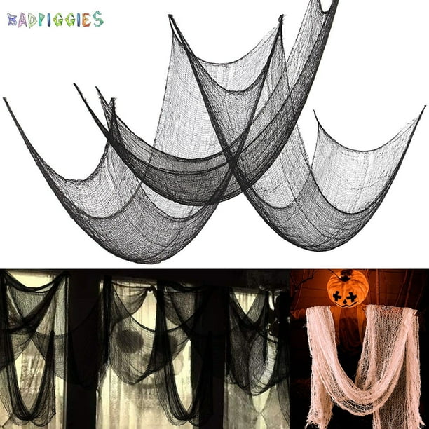 BadPiggies Pack of 3 Halloween Black Creepy Cloths, Spooky Fabric Cloth ...