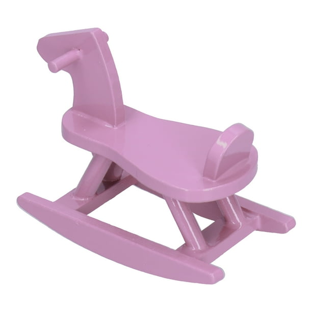 Miniature Rocking Horse, Wooden Cute Exquisite Decorative Dollhouse ...