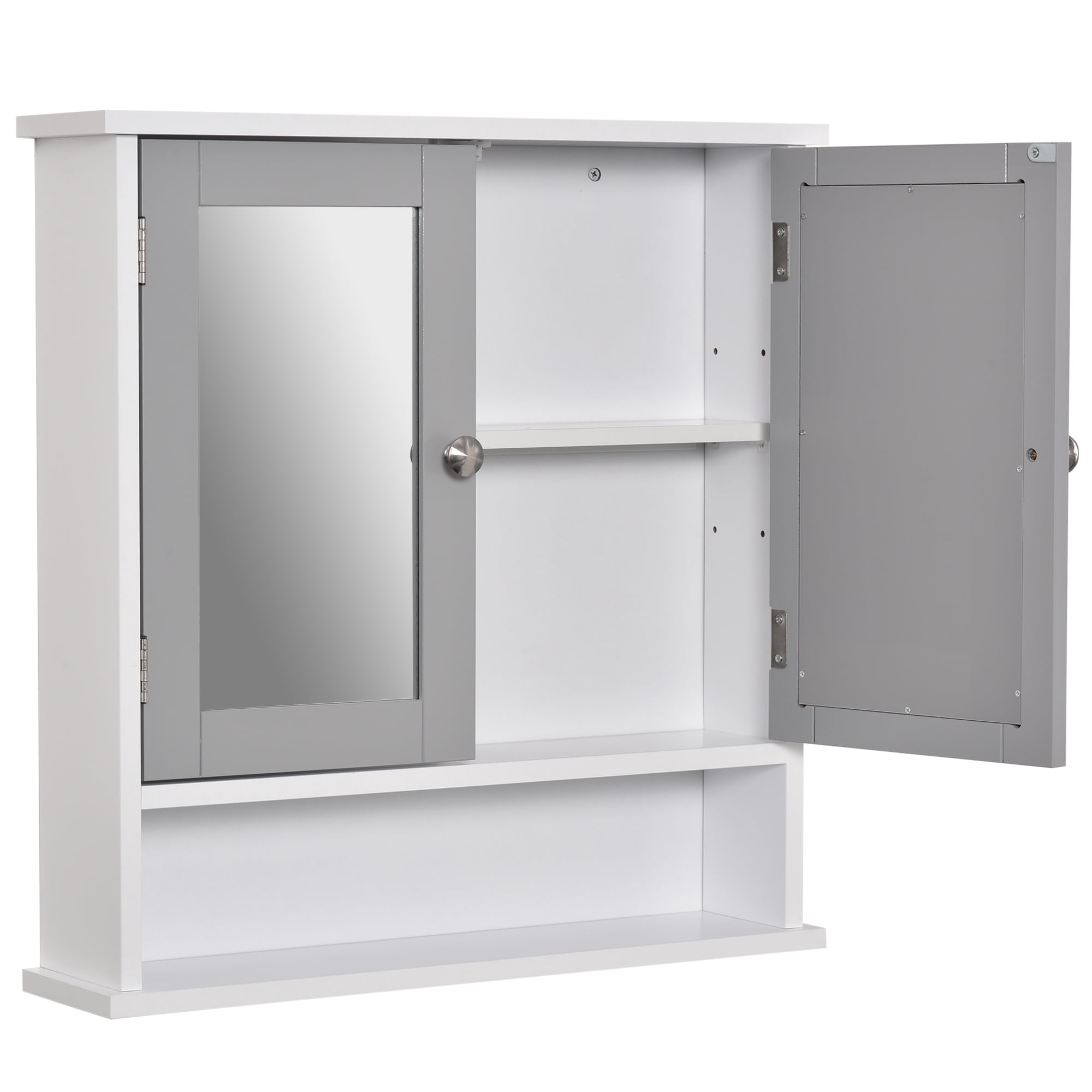 Click here for Kleankin Wall-Mounted Medicine Cabinet With Double... prices
