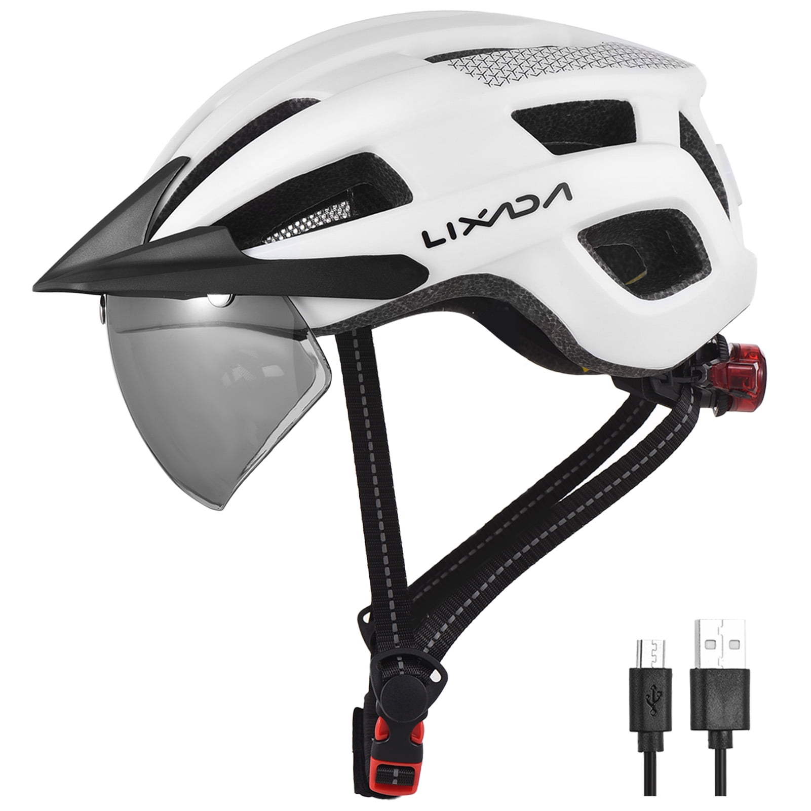 Click here for Lixada Bike Helmet With Windshield And Sun Visor R... prices