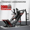 RitFit Gazelle Pro 3 in 1 Leg Press and Hack Squat Machine - High ...