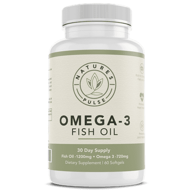 Viva Naturals EPA & DHA Omega-3 Fish Oil Supplement, Triple Strength ...