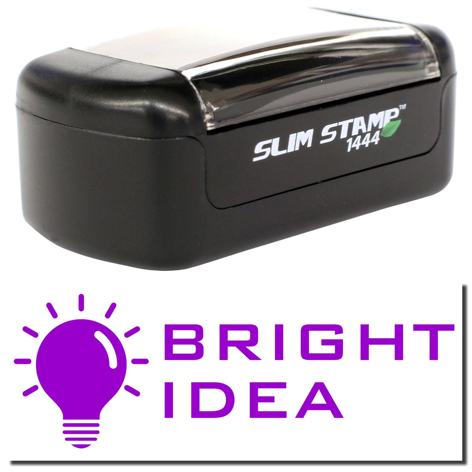 Slim Pre-Inked Bright Idea Stamp, Slim 1444, Ultra Slim Design ...