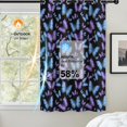 Butterfly and Blue Purple Black Pattern Blackout Curtains,Triple Weaved ...