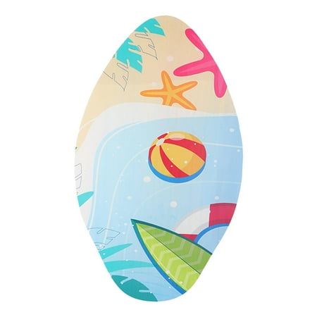 LOVIVER Beach Skimboard Shallow Water Lightweight Stand up Wooden Skim ...