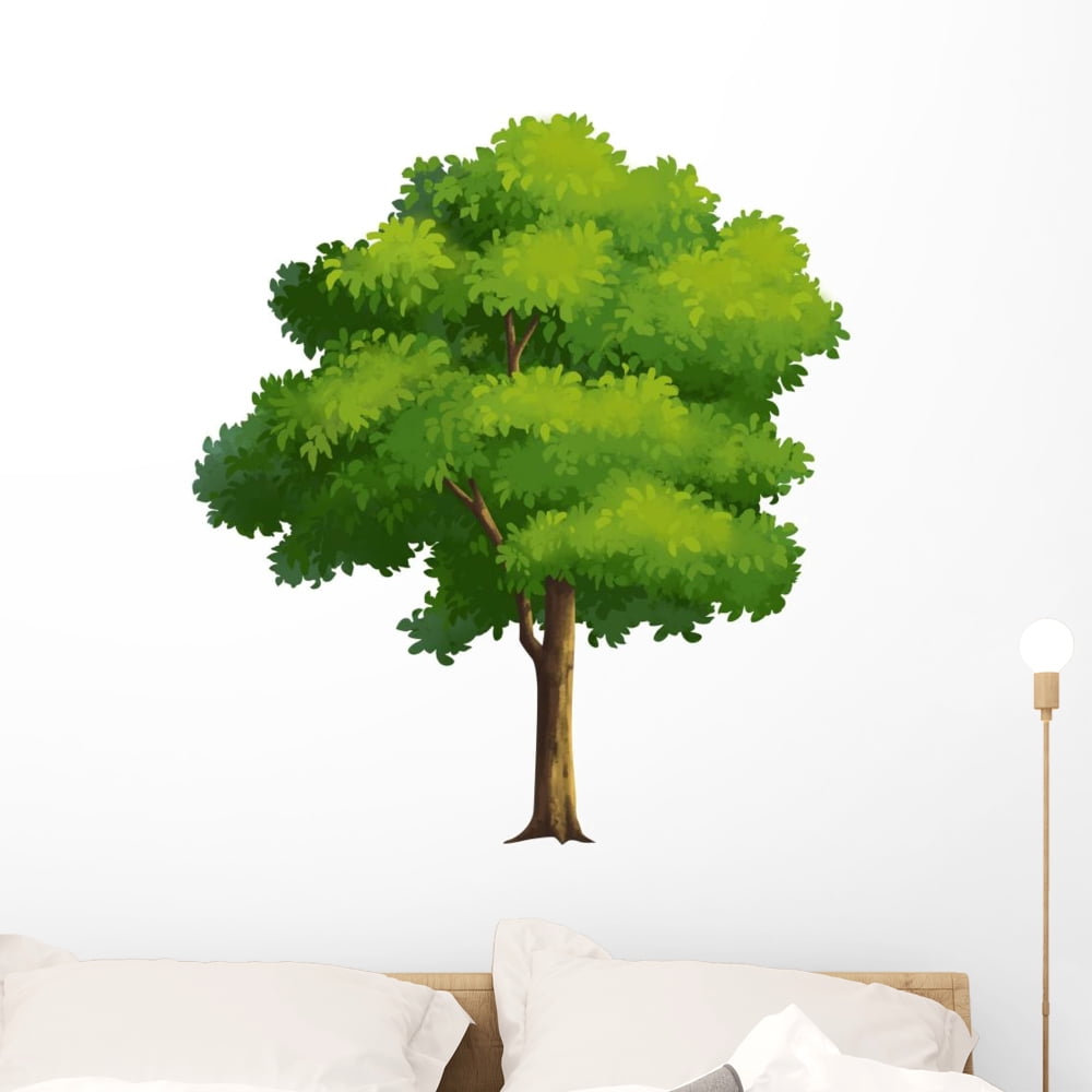 Bright Happy Little Tree Wall Decal Sticker Set Wallmonkeys Individual ...