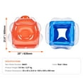 KFFKFF Inflatable Bumper Balls 2-Pack 2FT/0.6M PVC Body Sumo Zorb Balls ...