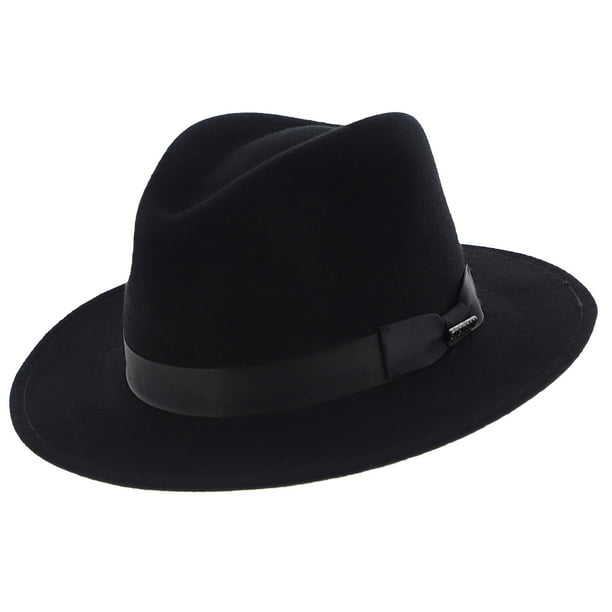 Markham - Stetson Crushable Wool Felt Fedora Hat - Walmart.com