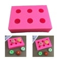 6 Cavity Shape Silicone Practical Silicone Pastries for Shape Dessert ...
