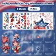 Removable 4th of July Window Stickers, Independence Day USA Themed ...