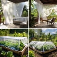 White DIY Mosquito Net Fabric | 10x50 FT Bug Netting | Insect Cover for ...