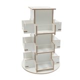 Miumaeov 3-Tier 360° Rotating Greeting Card Display Stand Acrylic ...