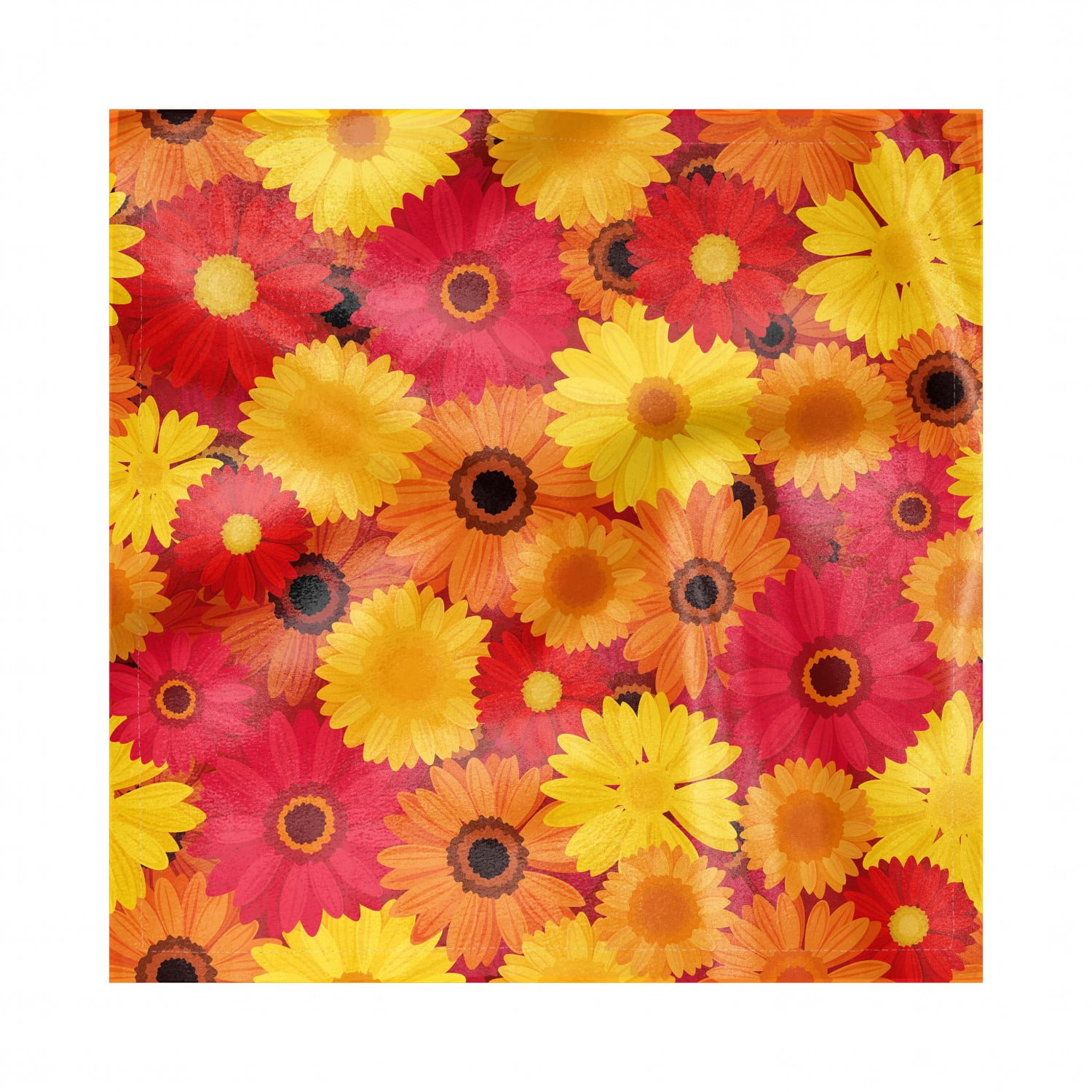 Gerber Daisy Decorative Napkins Set of 4, Summer Bloom Love Pattern ...