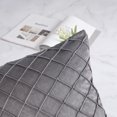 Phantoscope Velvet Series Pleated Checker Decorative Throw Pillow, 18 ... Phantoscope Velvet Series Pleated Checker Decorative Throw Pillow, 18 ...