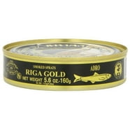 Riga Gold Smoked Sprats in Oil Easy Open Tin Can 160g/0.35lb - Walmart.com