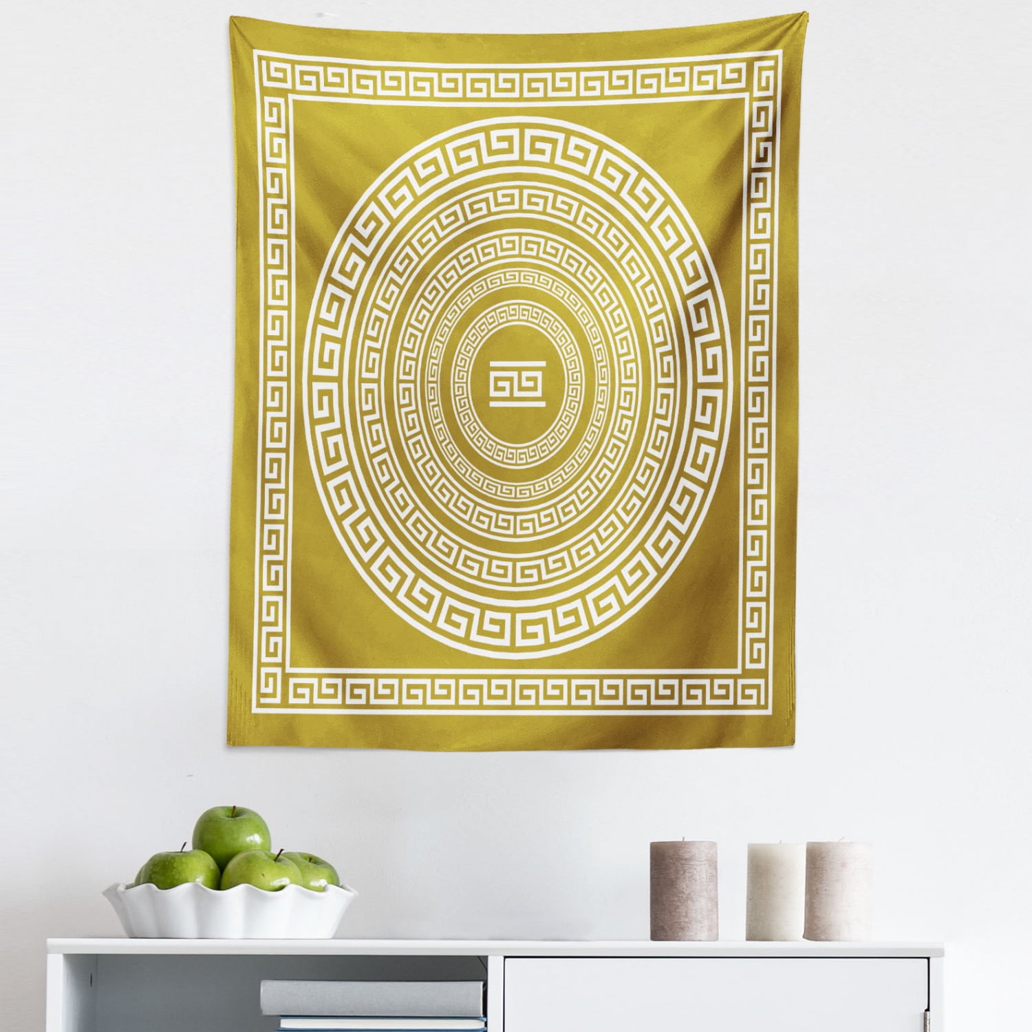 Greek Key Tapestry, Frieze with Vintage Ornament Meander Pattern from ...