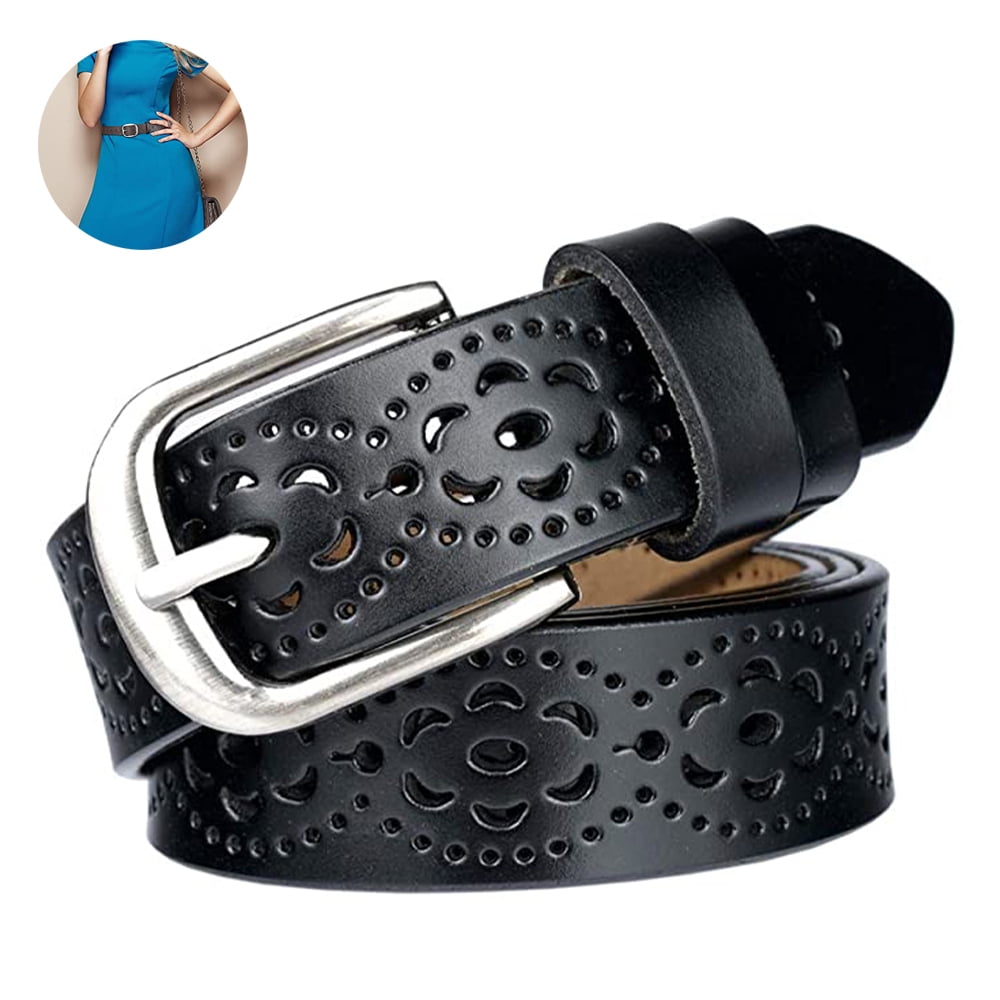 Click here for Taiwo Womens Hollow Flower Leather Belt For Jeans... prices