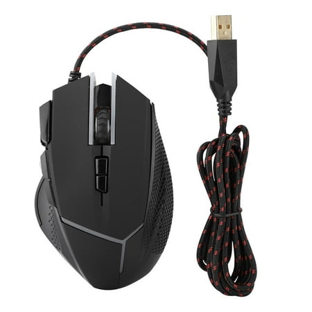 Motospeed V18 RGB Gaming Mouse with USB Gaming USB Gaming 9 Buttons ...
