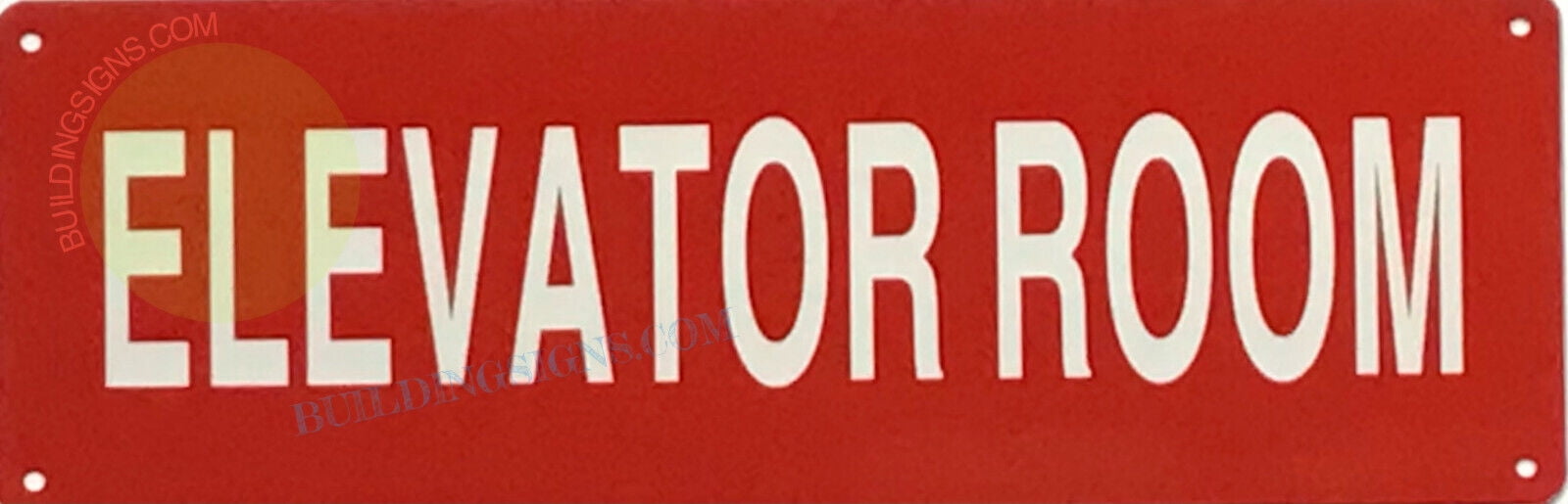 ELEVATOR ROOM SIGN(4x12,RED,ALUMINUM) -ref19722 - Walmart.com